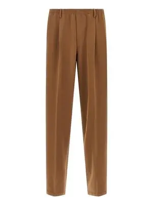 CELLAR DOOR Ezio Viscose Blend Trousers - Brown