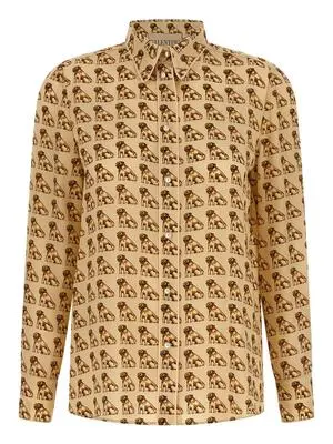 VALENTINO VALENTINO GARAVANI Petit Charles Print Silk Shirt