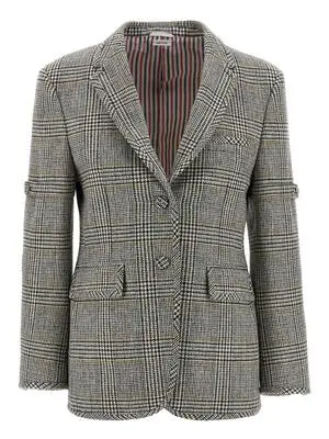 THOM BROWNE THOM BROWNE Prince Of Wales Wool Blazer