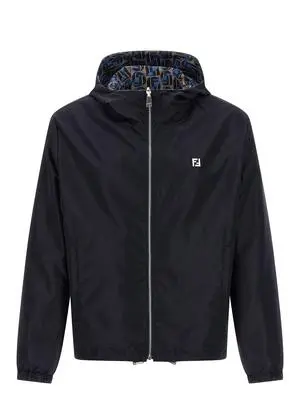 Fendi Fendinity' Reversible Windbreaker - Blue