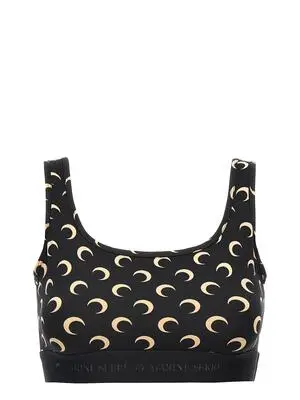 MARINE SERRE MARINE SERRE Moon Sporty Top Black