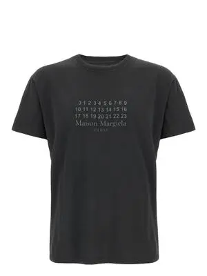 MAISON MARGIELA Numeric Signature T-shirt - Black