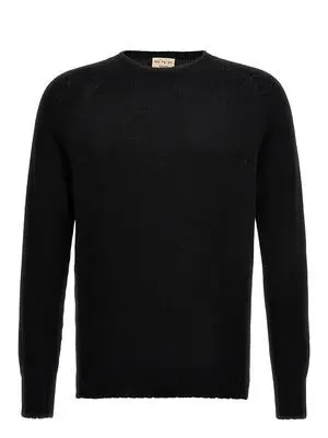 MA'RY'YA Cashmere Blend Crewneck Sweater - Black