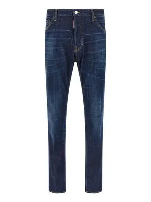 Dsquared2 Cool Guy Stonewashed Cotton Denim Jeans - Blue