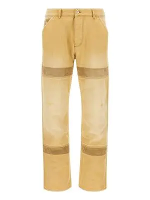 WALES BONNER Sierra Cotton Canvas Trousers - Beige