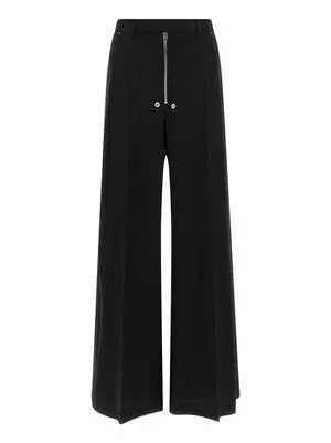 Rick Owens Tailored Wide Belas Trousers - Black
