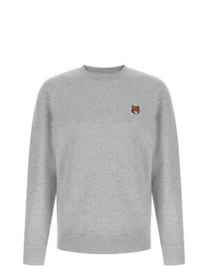 Maison Kitsuné Fox Head Cotton Sweatshirt - Gray