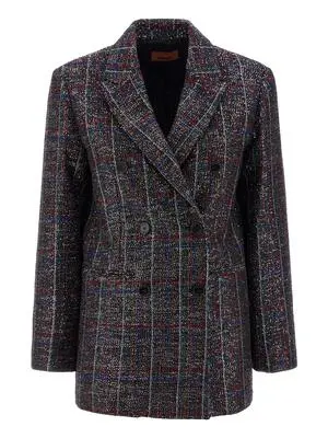 MISSONI MISSONI Sequin Tartan Blazer