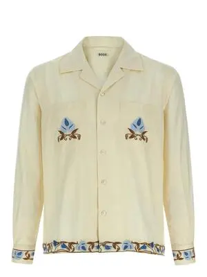 BODE Noveau Vine' Shirt - Beige