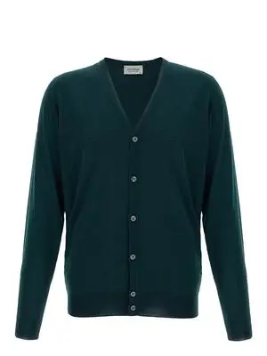John Smedley Petworth Merino Wool Cardigan - Green