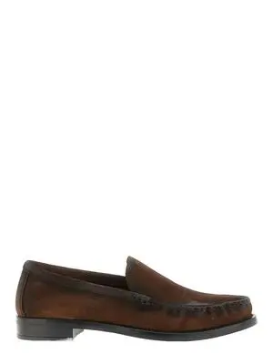 Prada PRADA Suede Loafers Brown