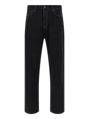 Carhartt Work In Progress Aaron Stonewashed Denim Jeans - Black