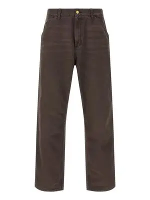 Carhartt Work In Progress Single Knee' Pants - Brown