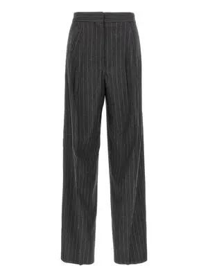 SPORTMAX SPORTMAX Belgio1234 Wool Blend Pinstriped Trousers