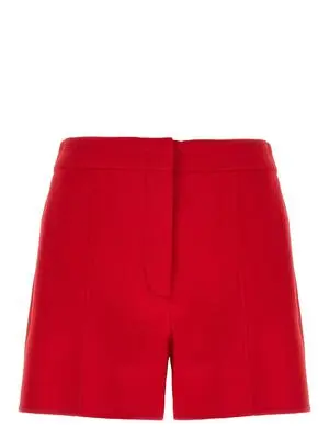 Sportmax Buono Virgin Wool Shorts - Red