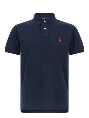 Polo Ralph Lauren Logo Embroidery Polo Shirt - Blue