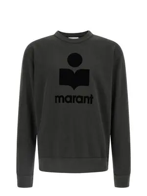 MARANT Mikoy Brushed Cotton Sweatshirt - Black