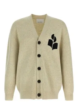 MARANT Curtis Wool Blend Cardigan - Gray