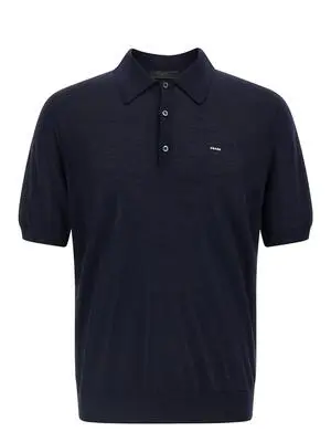 Prada Wool Polo Shirt - Blue