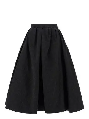 CAROLINA HERRERA CAROLINA HERRERA Cotton Jacquard Midi Skirt