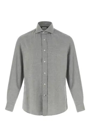 Brunello Cucinelli Cotton Shirt - Gray