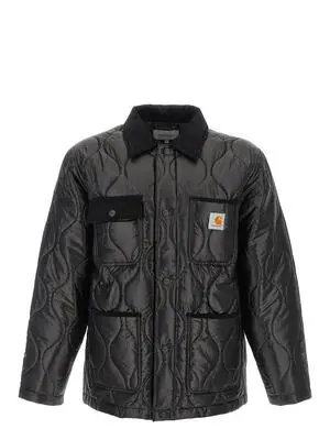 Carhartt Work In Progress Oscar Quilted Nylon Jacket - Black