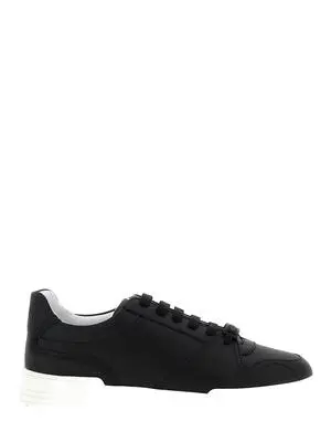 Moschino Kevin Leather Sneakers - Black