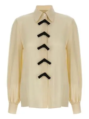 VALENTINO VALENTINO GARAVANI Silk Bow Shirt