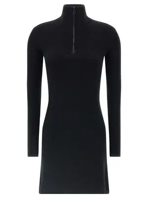 COURREGES Wool Knit Dress - Black