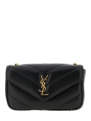 Saint Laurent SAINT LAURENT Loulou Mini Crossbody Bag Black