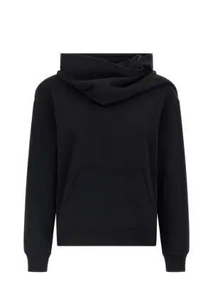 COURREGES COURREGES Hoodie And Scarf Black