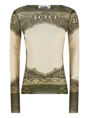 JEAN PAUL GAULTIER JEAN PAUL GAULTIER The Green Cartouche Top Multi