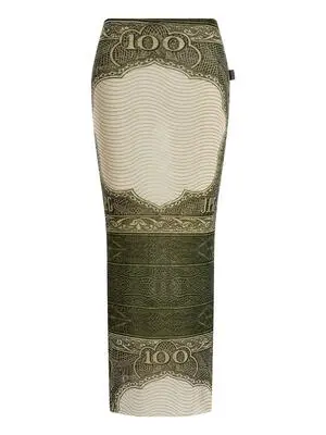 JEAN PAUL GAULTIER JEAN PAUL GAULTIER Re-Edition The Green Cartouche Skirt Multi