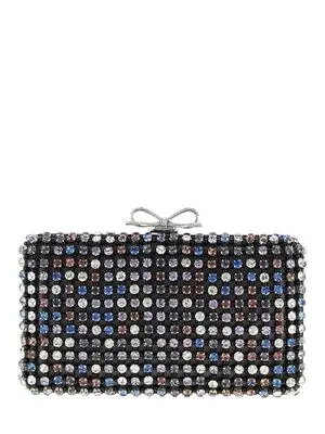 SELF-PORTRAIT Crystal Chainmail Clutch - Multi