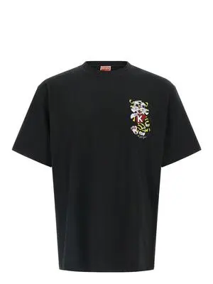 Kenzo Wild Tiger Embroidered' T-shirt - Black