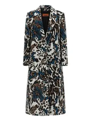 Missoni Animalier Wool Jacquard Coat - Multi
