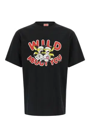 Kenzo Wild Tiger' T-shirt - Black