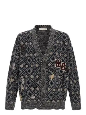 WALES BONNER Sibling Merino Wool Cardigan - Multi