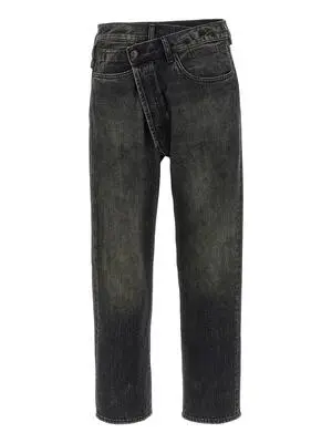 R13 Crossover' Jeans - Black