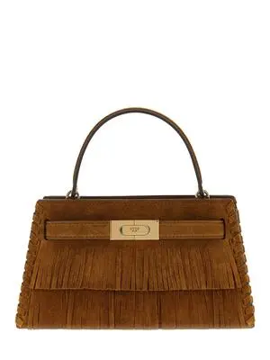Tory Burch Mini Lee Radziwill Handbag - Brown