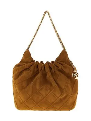 Tory Burch Fleming Mini Handbag - Brown