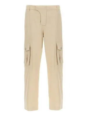 Balmain Cotton Serge Cargo Pants - Beige