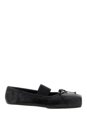 MAISON MARGIELA MM6 MAISON MARGIELA Crinkle Effect Leather Ballet Flats