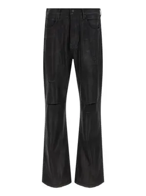 PURPLE BRAND Rinsed Foil Boot Cut Jeans - Black