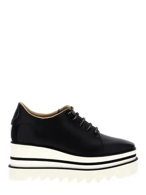 Stella McCartney Sneak-elyse Wedge - White/black