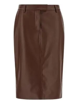 GIUSEPPE DI MORABITO GIUSEPPE DI MORABITO Leather Midi Skirt