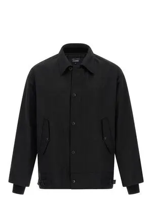 COMME DES GARҪONS HOMME Wool Overshirt - Black