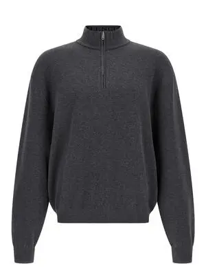 Balenciaga BALENCIAGA Camionneur Cotton Knit Sweater Gray