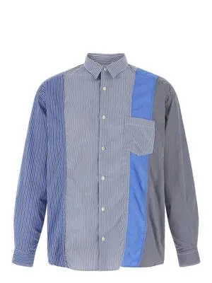 COMME DES GARҪONS HOMME Patchwork Shirt - Blue