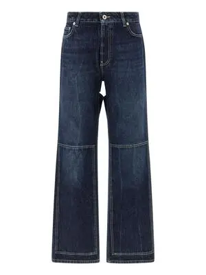 JEAN PAUL GAULTIER Cut-out Denim Jeans - Blue